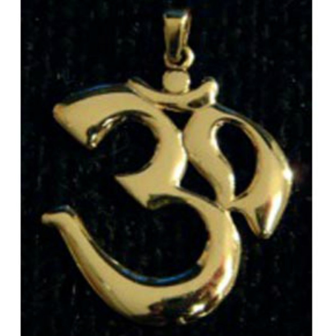 Sacred Aum Pendant 22 K Solid Yellow Gold - Etsy