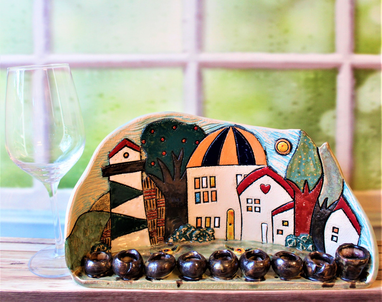Menorah Israeli Gift Chanukiah Jewish Holiday Gift - Etsy