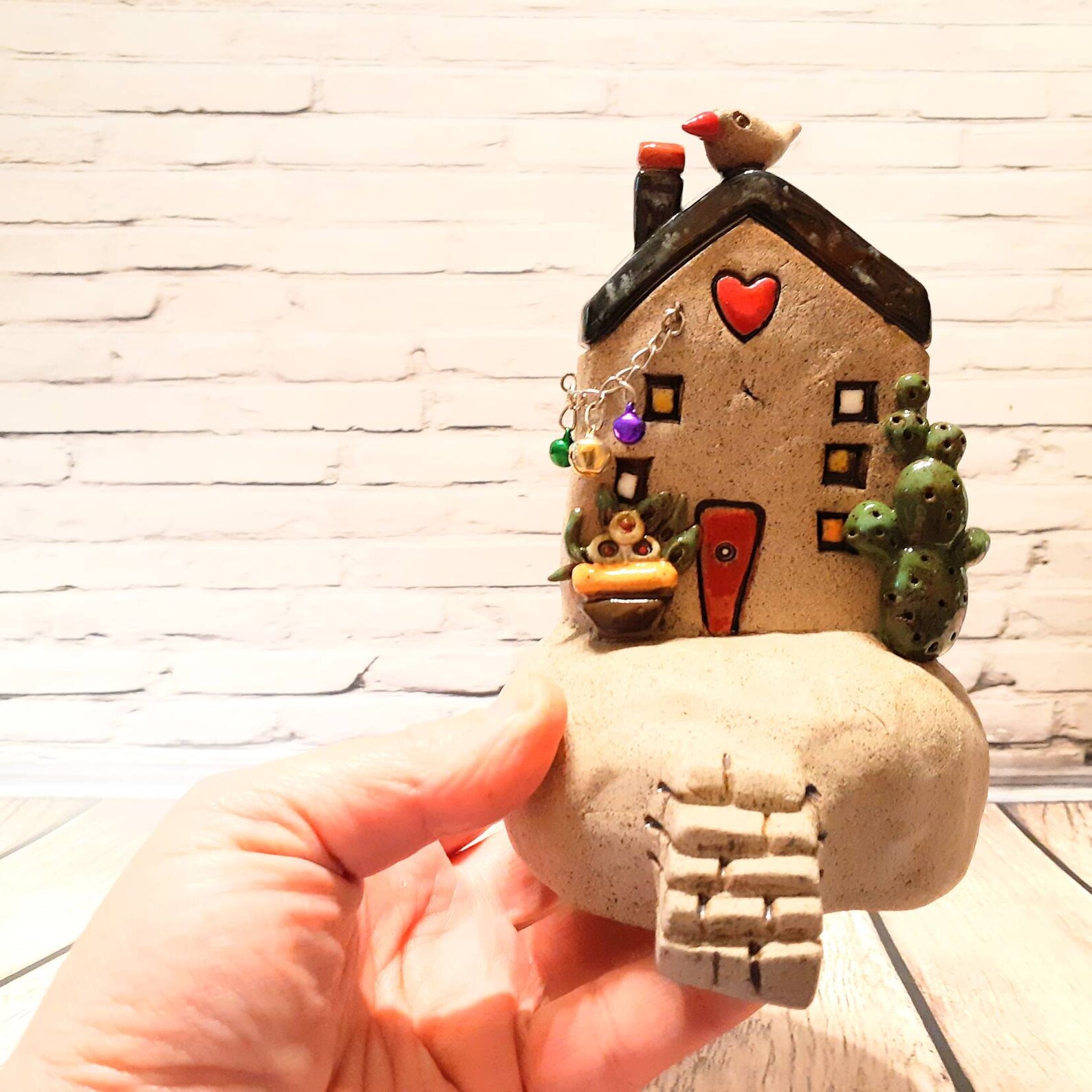 Hand Made Ceramic House - Etsy