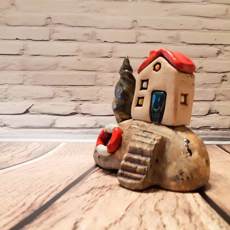Small House Sculpture and a Unique Ceramic Home Decor | Etsy
