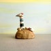 Israeli Art Miniature Ceramic Lighthouse Housewarming Gift - Etsy