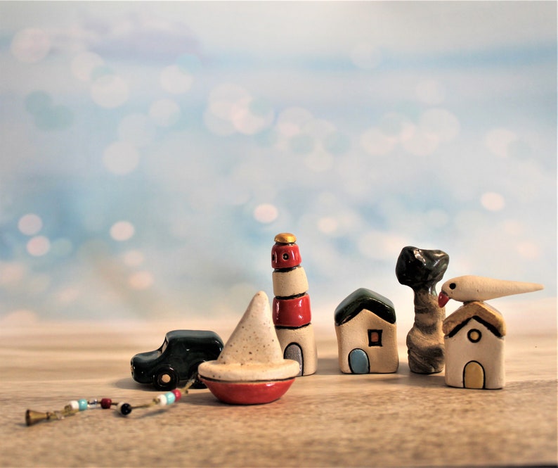 DIY Miniature Beach Village Including a Boat Make Your Own | Etsy