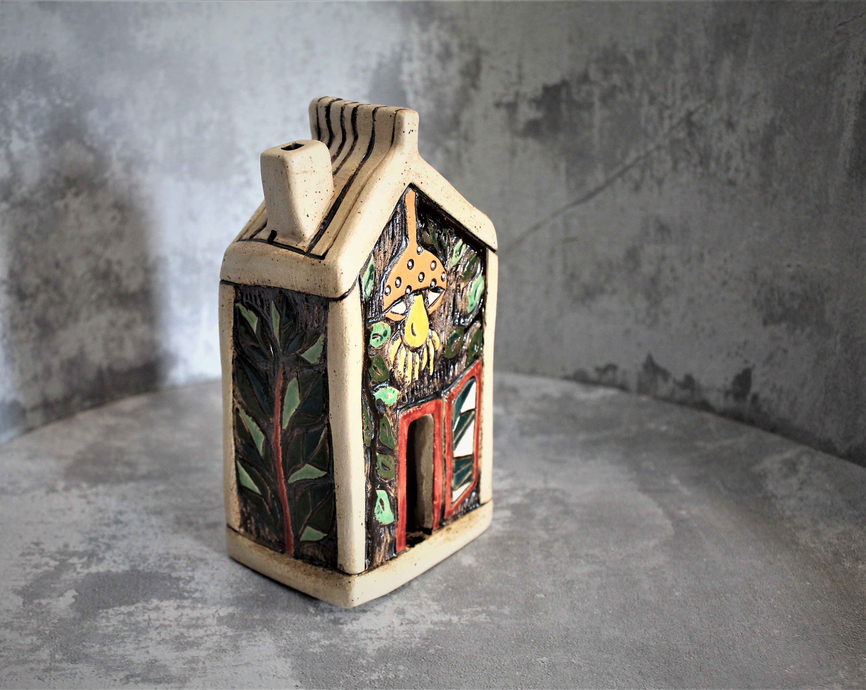 Ceramic sculpture of a rustic house House of Jerusalem art | Etsy