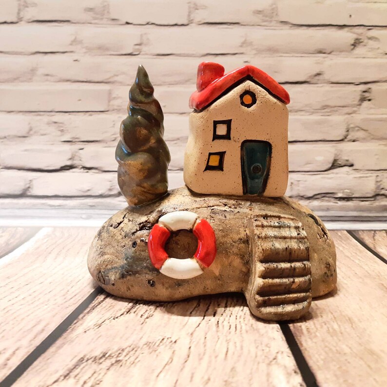 Small House Sculpture and a Unique Ceramic Home Decor | Etsy