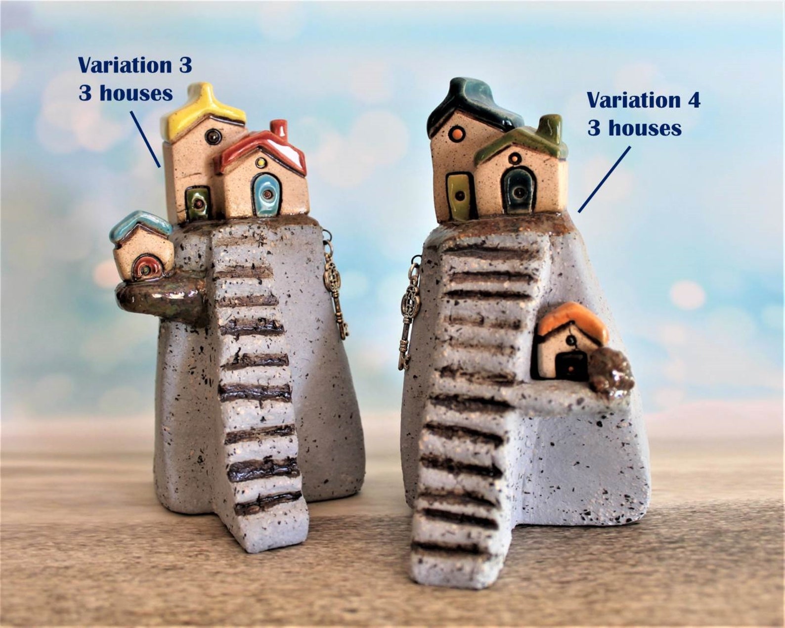 Miniature House Unique Gift Idea Small Clay House Clay - Etsy