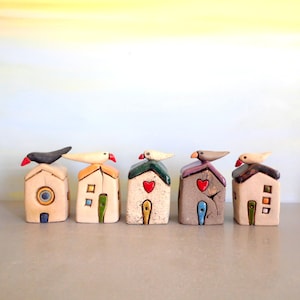 Handmade Ceramic House, Tiny Ceramic House, Doll House, Rustic Ceramic ...
