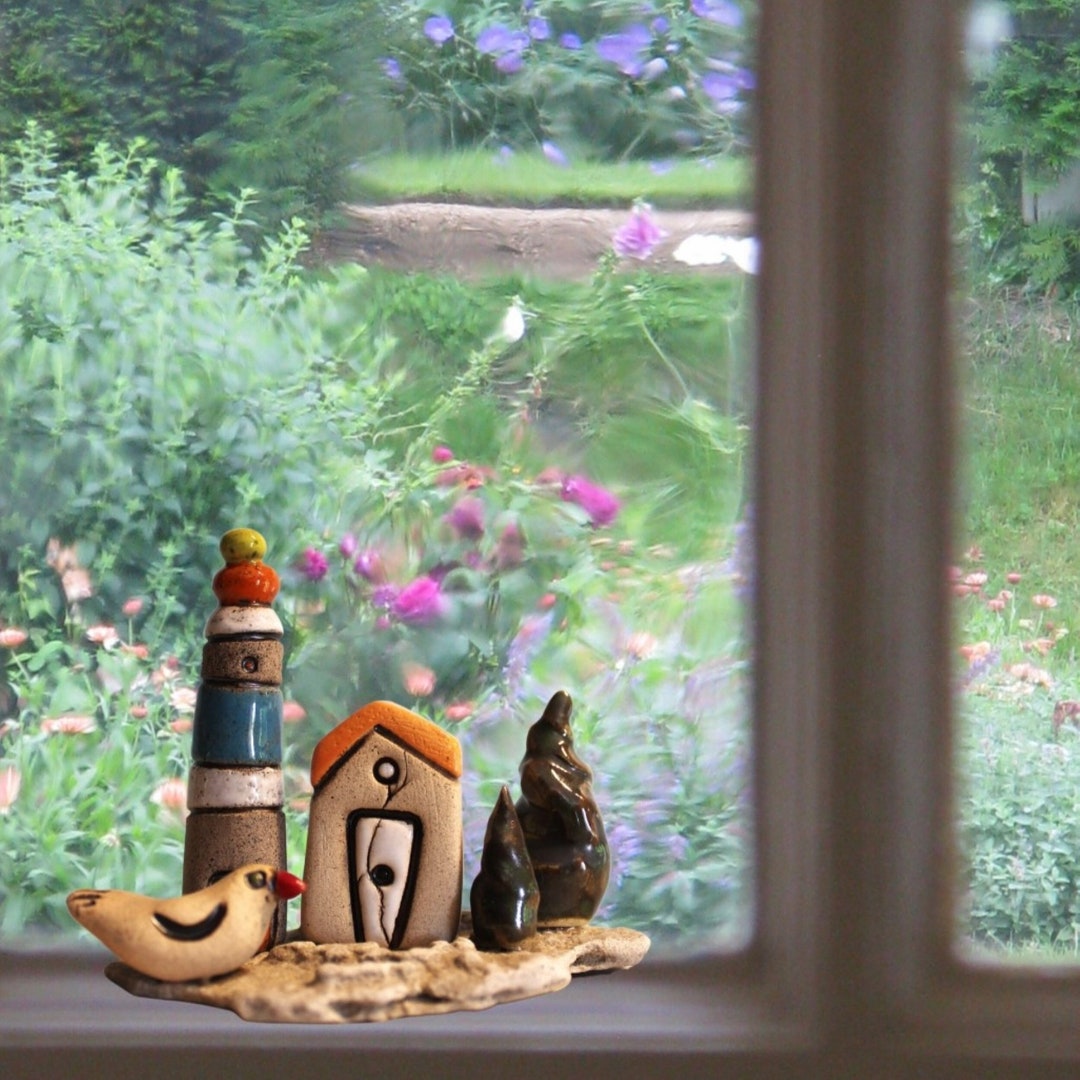 Ceramic Miniature, Tiny Ceramic Village, Tiny Ceramic Art, Unique Gifts ...