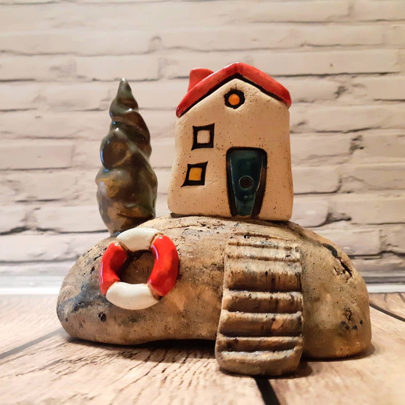 Small House Sculpture and a Unique Ceramic Home Decor | Etsy