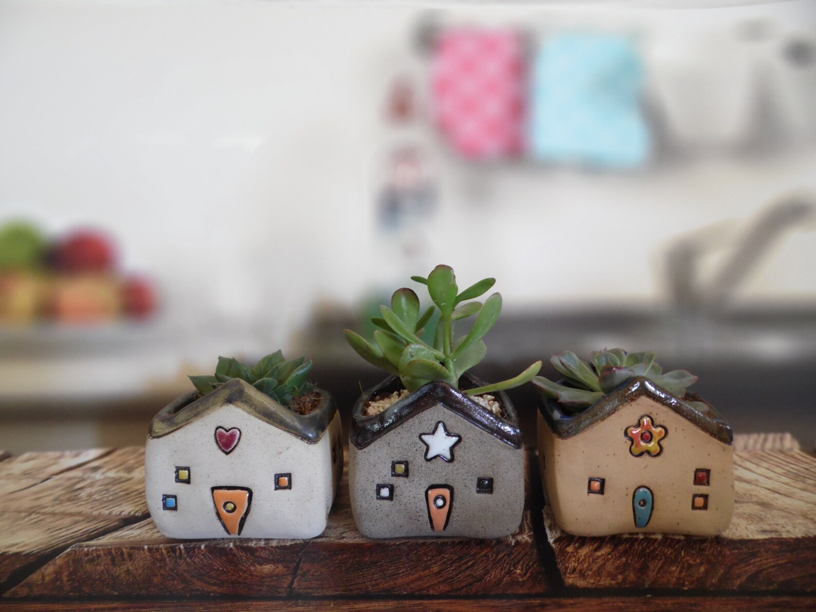 Random Ceramic Planter Shaped as a House or a House Decor - Etsy