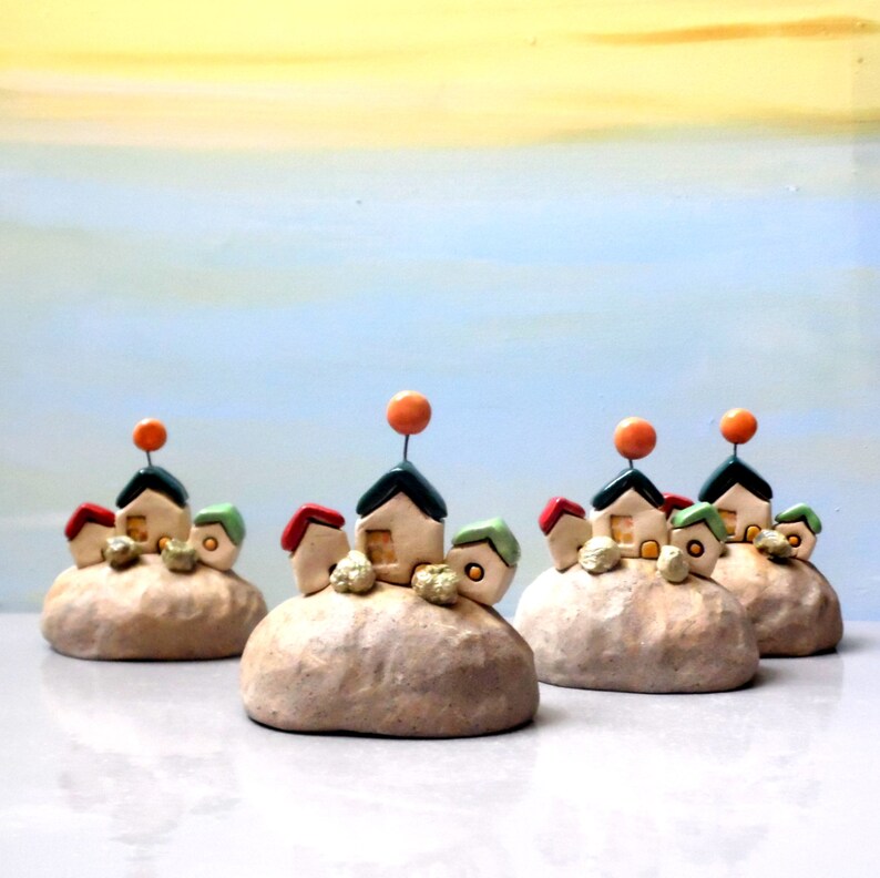 Ceramic Miniature House, Ceramic Village, Ceramic and Pottery, Clay Art ...