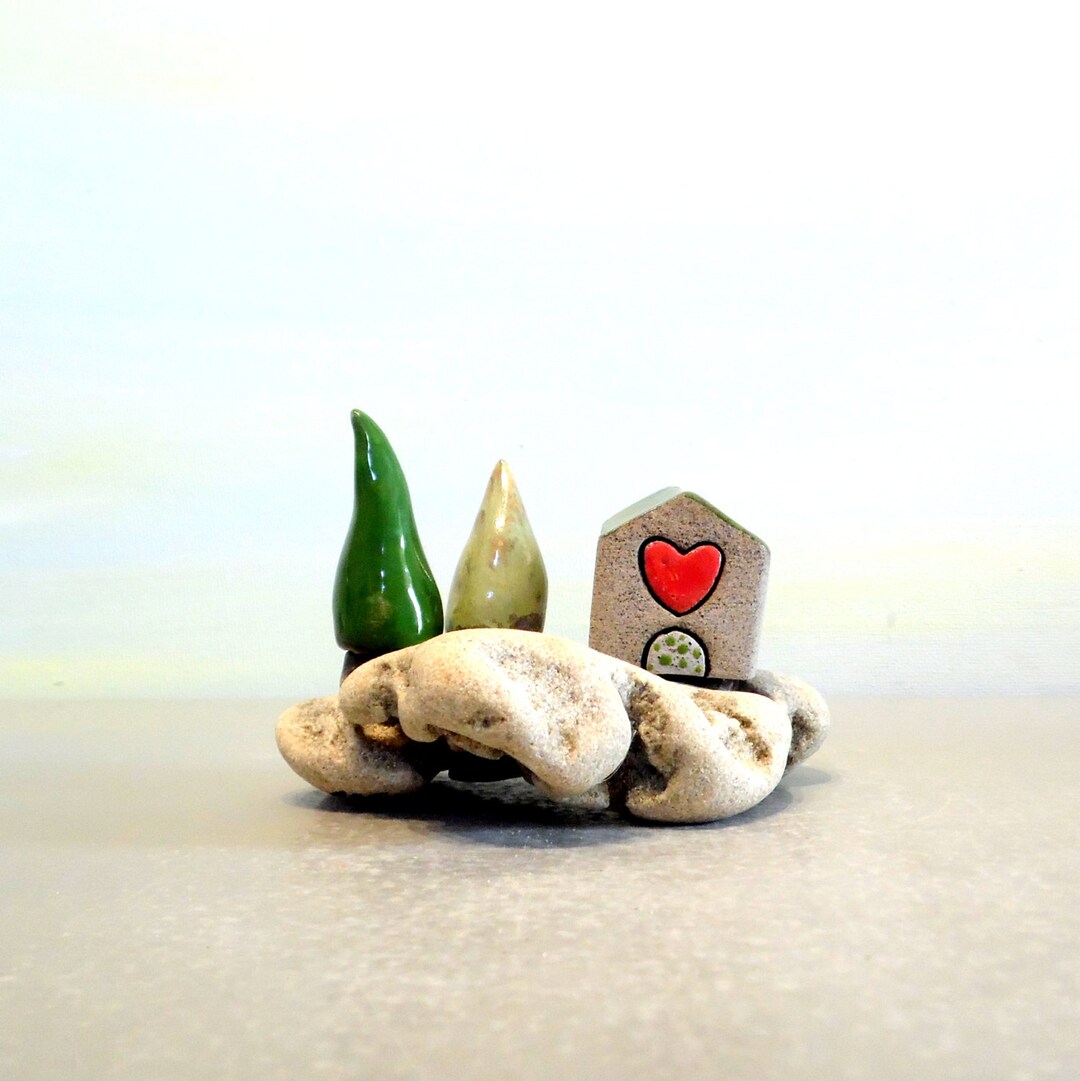 Ceramics and Pottery , Little Ceramic Sculpture Ceramic Miniature House ...