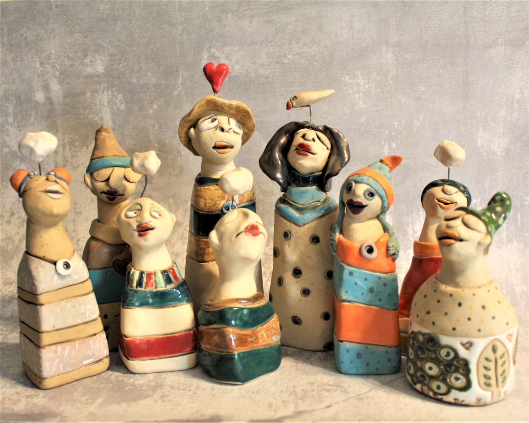 Unique Ceramic Figurines, Valentines Gif for Him, Gay Gift, Romantic ...