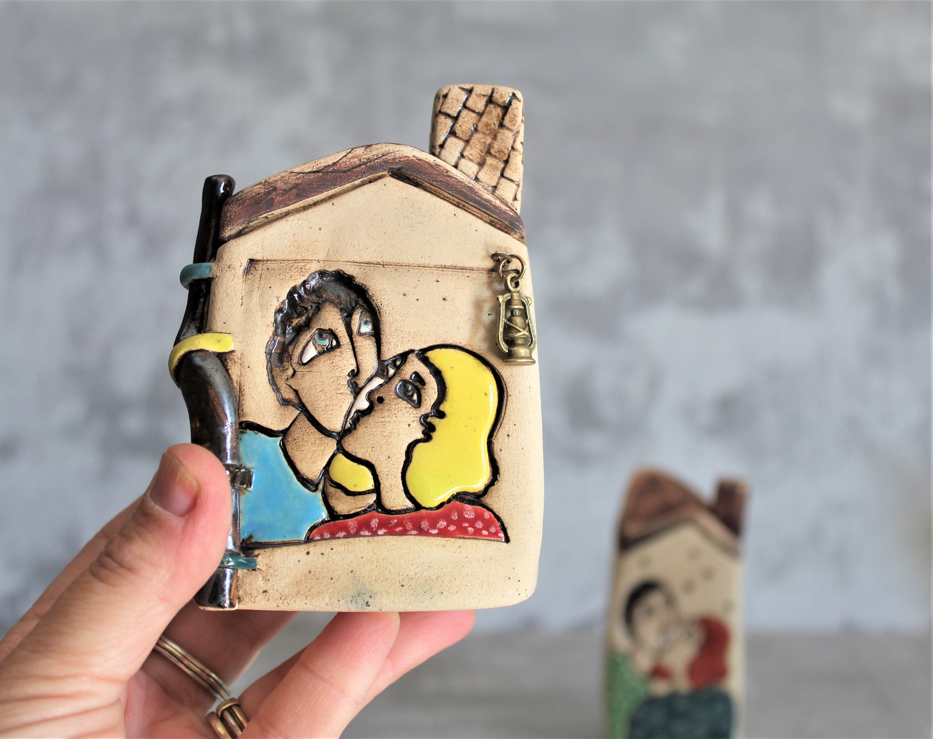 Miniature House Small Clay House Ceramic and Pottery Tiny | Etsy