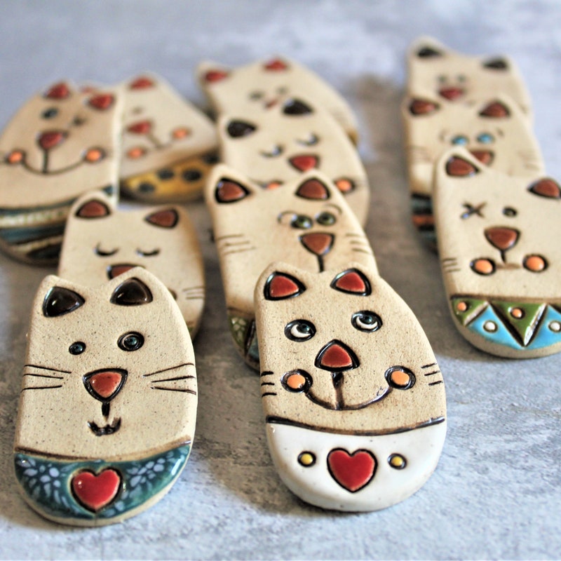 Ceramic Brooch - Etsy