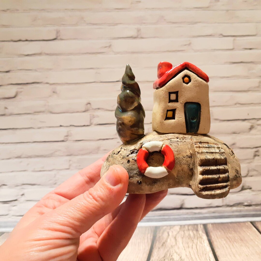 Small House Sculpture and a Unique Ceramic Home Decor - Etsy