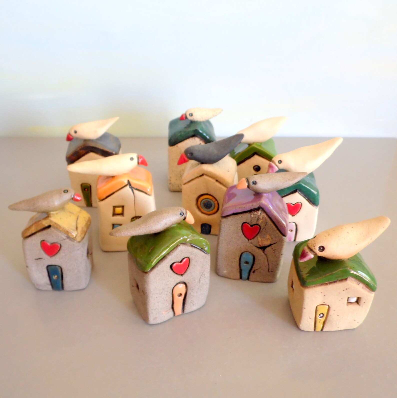 Handmade Ceramic House Tiny Ceramic House Doll House Rustic | Etsy