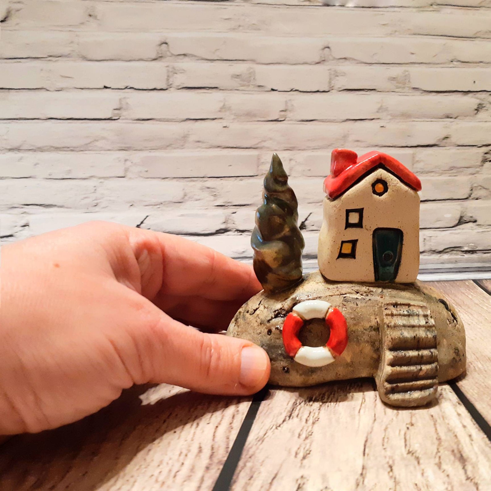 Small House Sculpture and a Unique Ceramic Home Decor | Etsy