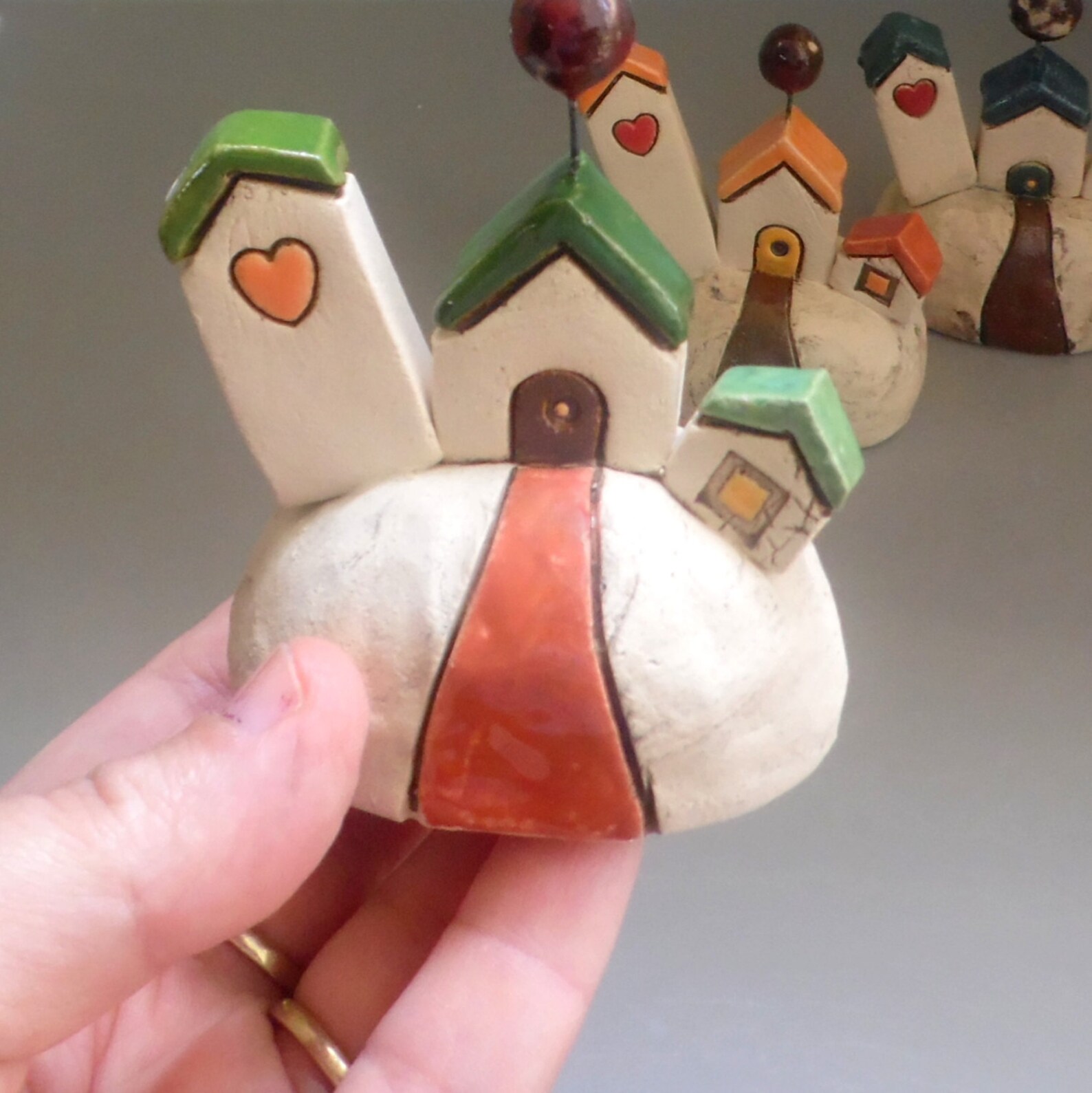 Ceramic Miniature House Ceramic Collectibles Tiny Ceramic - Etsy