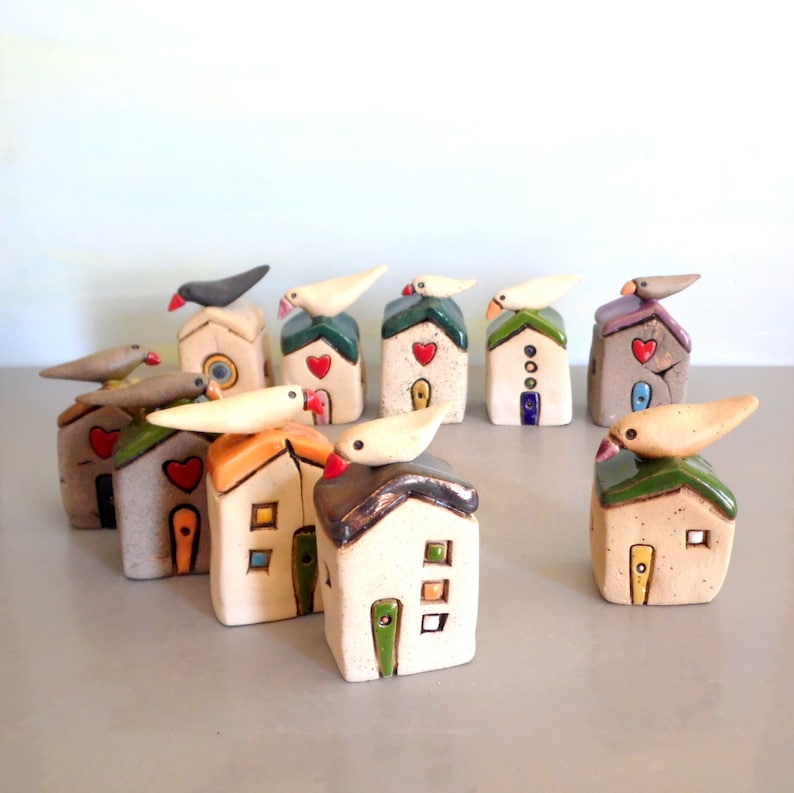 Handmade Ceramic House Tiny Ceramic House Doll House Rustic | Etsy