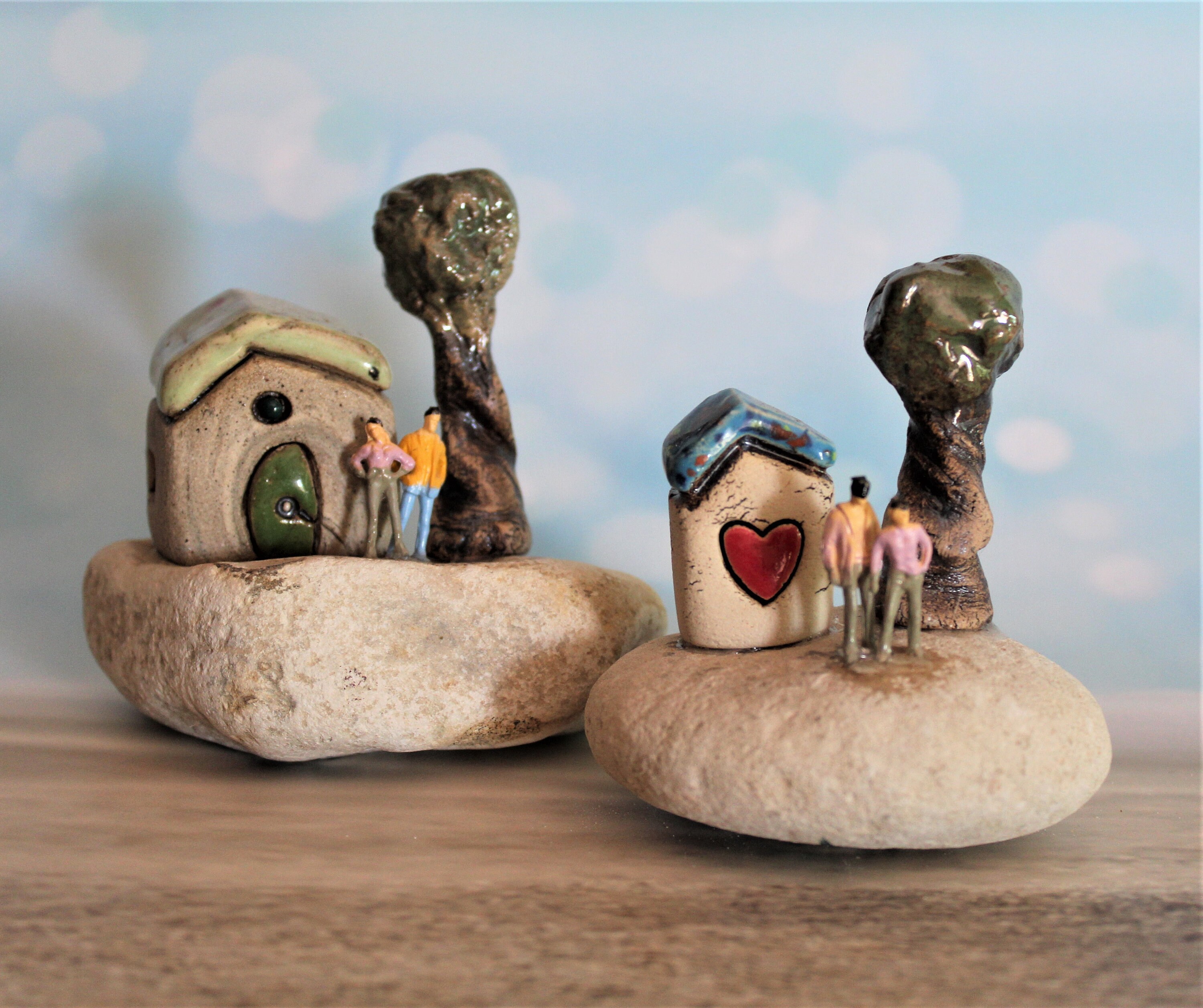 Couples gift Anniversary gift Small whimsical art gift of a | Etsy