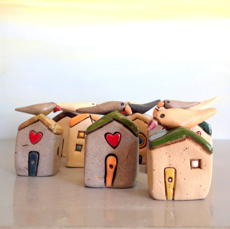 Handmade Ceramic House Tiny Ceramic House Doll House Rustic - Etsy