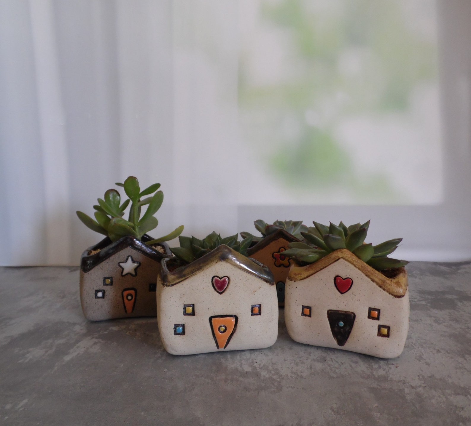 Random Ceramic Planter Shaped as a House or a House Decor - Etsy