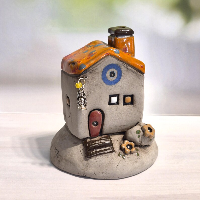 Handmade Miniature Gray House, Ceramic Sculpture, Home Decor Art - Etsy