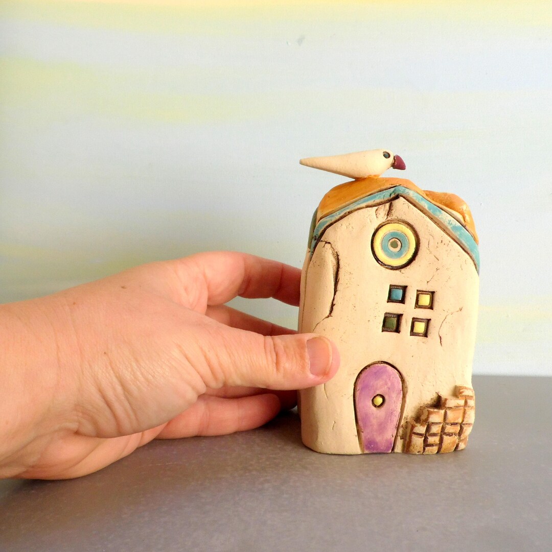 Ceramic Miniature, Ceramic House, Clay House, Rustic House, Ceramic and ...