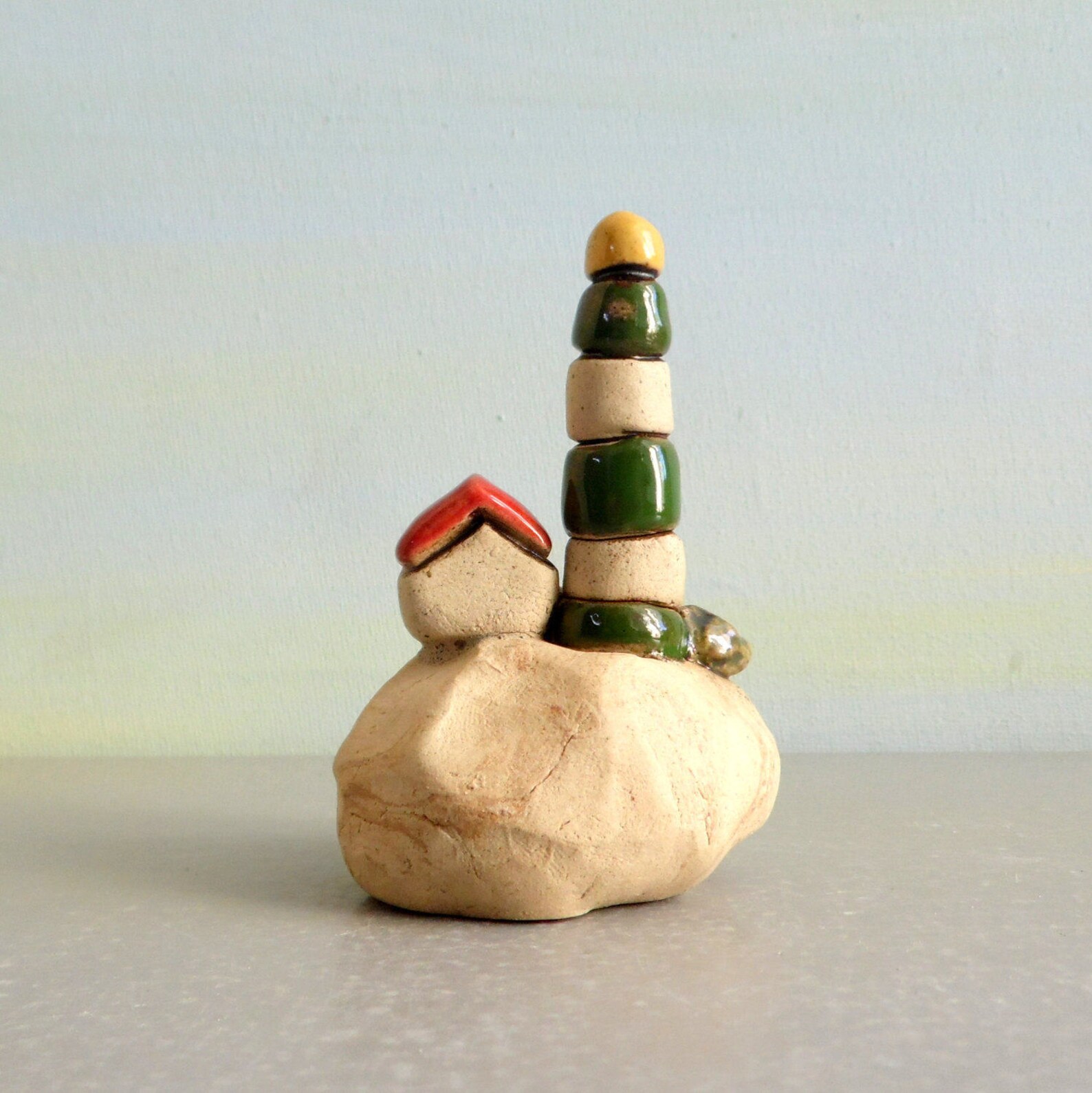 Ceramic Miniature Lighthouseת Whimsical Gift - Etsy
