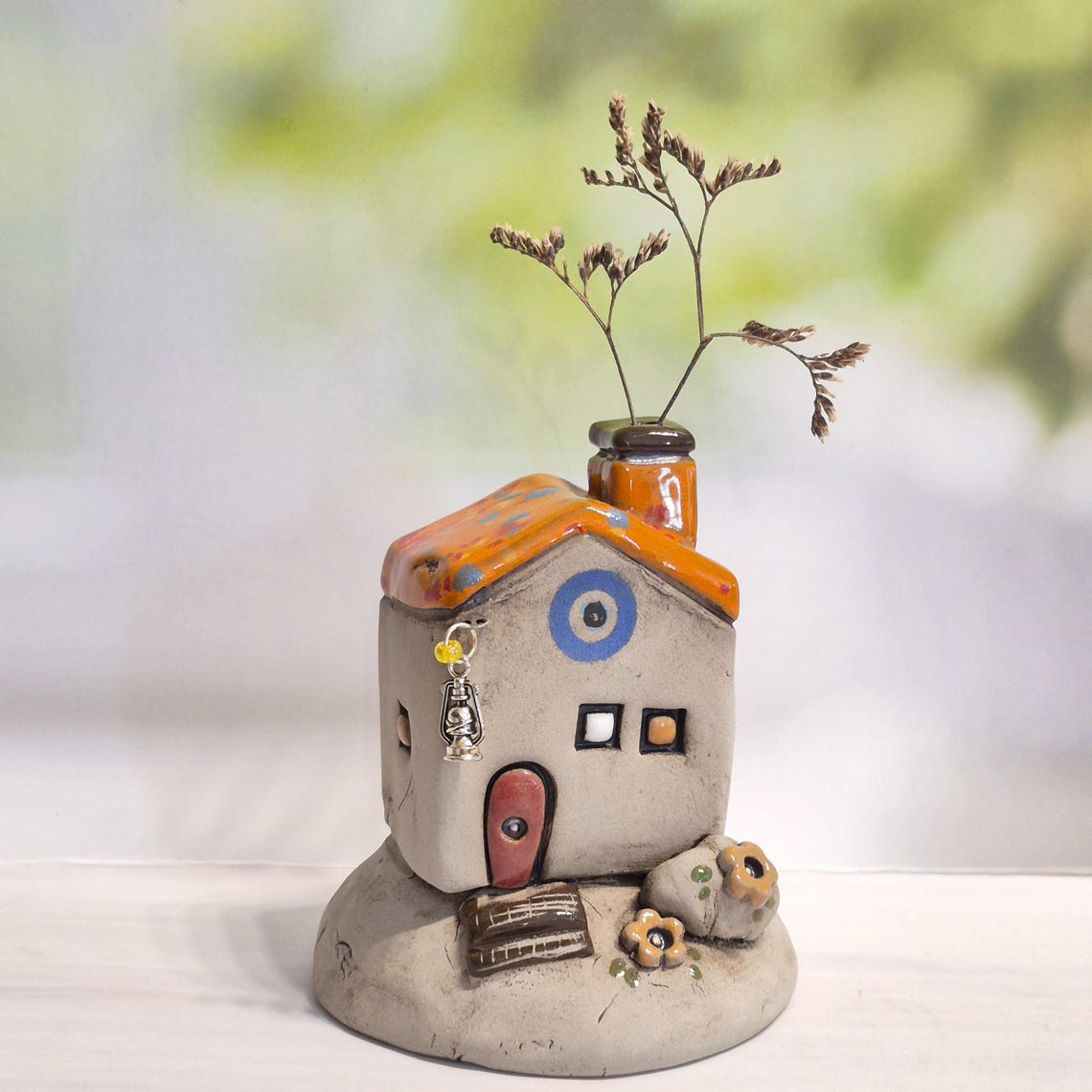 Handmade Miniature Gray House, Ceramic Sculpture, Home Decor Art - Etsy