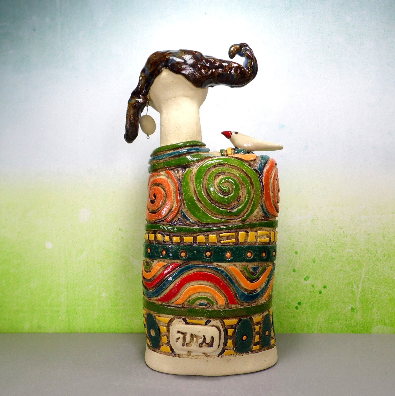 Ceramic Sculpture Woman Figure Female Figurine Original - Etsy