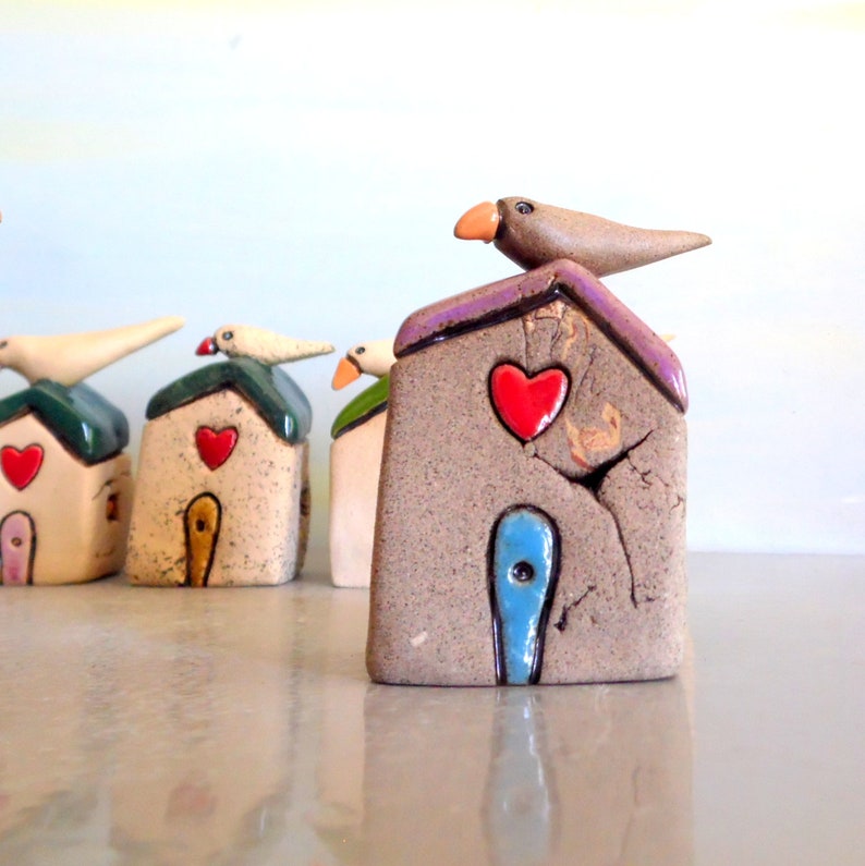 Handmade Ceramic House Tiny Ceramic House Doll House Rustic - Etsy