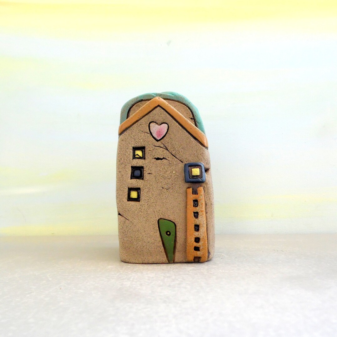 Ceramic Sculpture, Clay House, Clay Sculpture, Architect Gift, Rustic ...