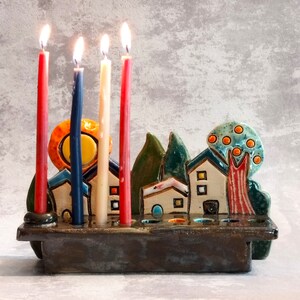 Chanukiah, Jewish Holiday Gift, Israeli Gift, Hanukkah Gift, Menorah ...