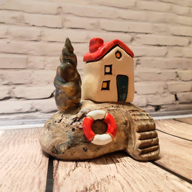 Small House Sculpture and a Unique Ceramic Home Decor | Etsy