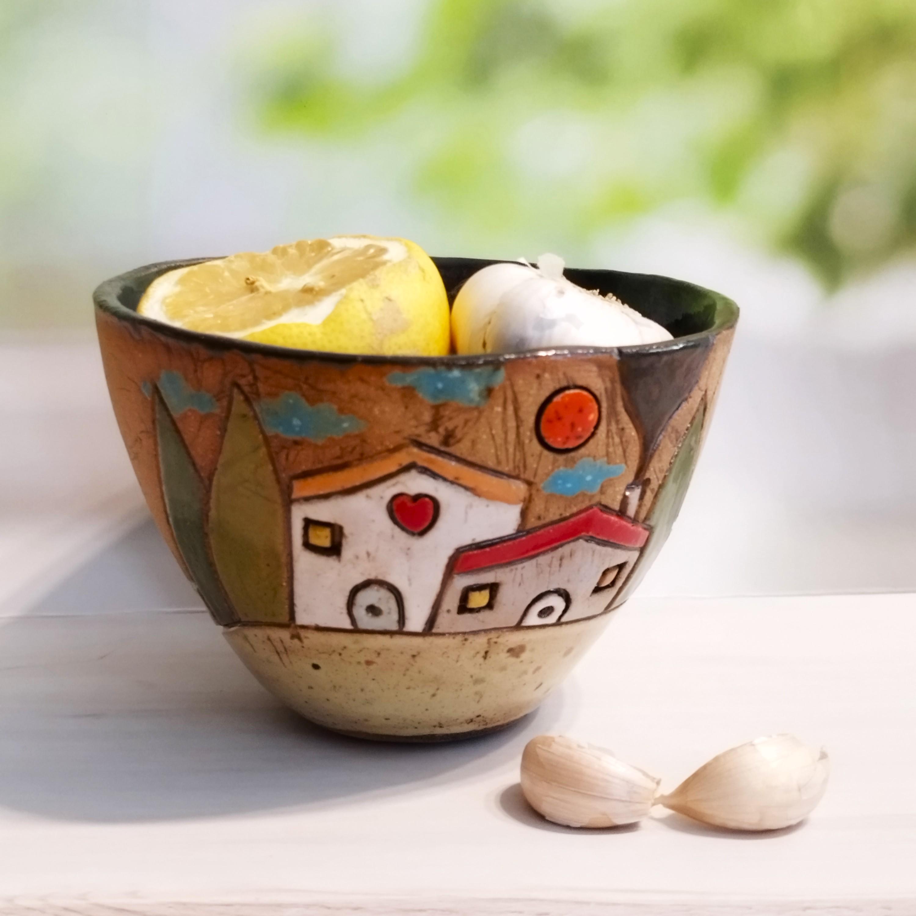 Ceramic Dish, Ceramic Serving Bowel, Pottery Home Decor, Ceramic Salad ...