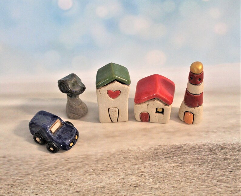 DIY, Ceramic Miniatures, Make Your Own Display Combining Few Elements ...