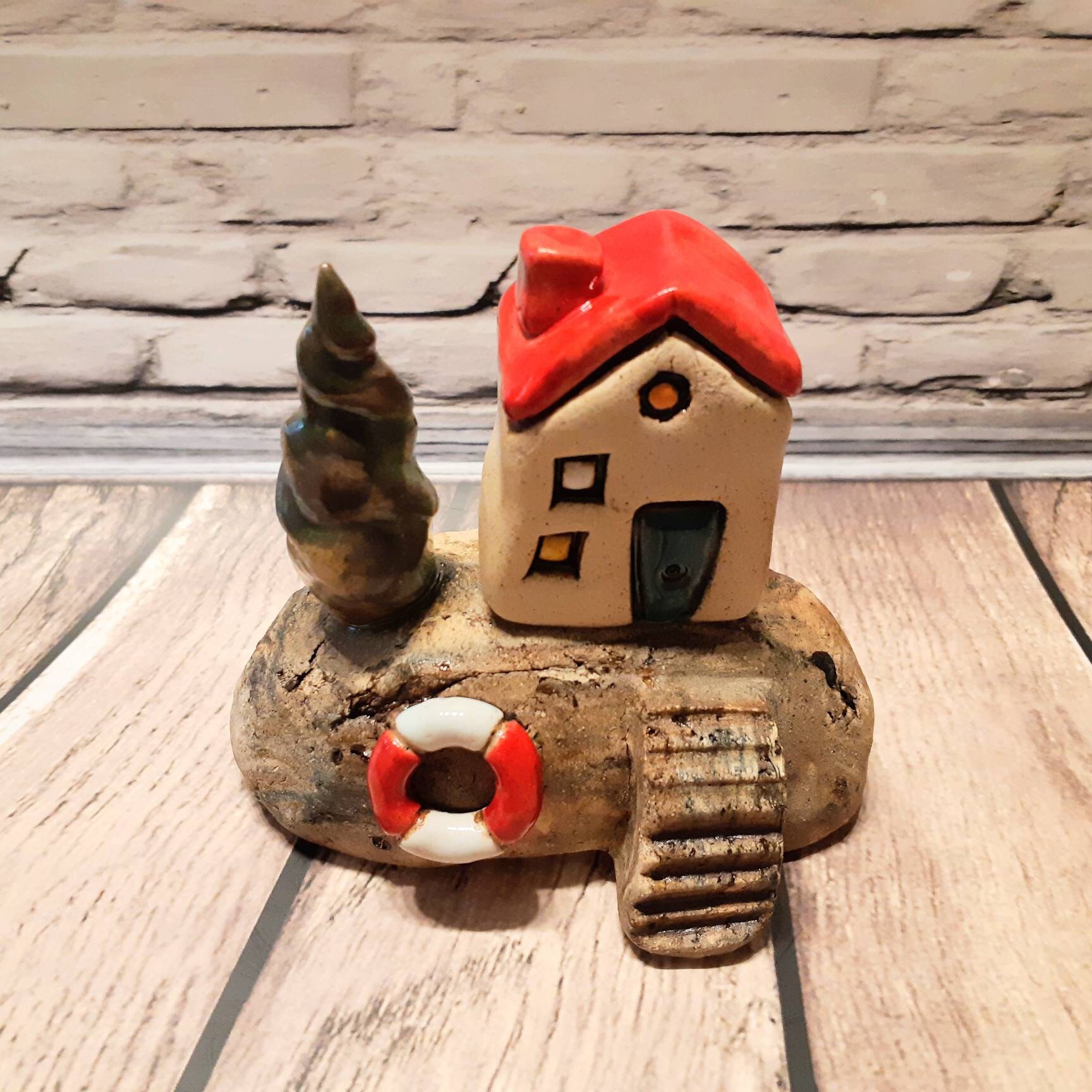 Small house sculpture and a unique ceramic home decor | Etsy