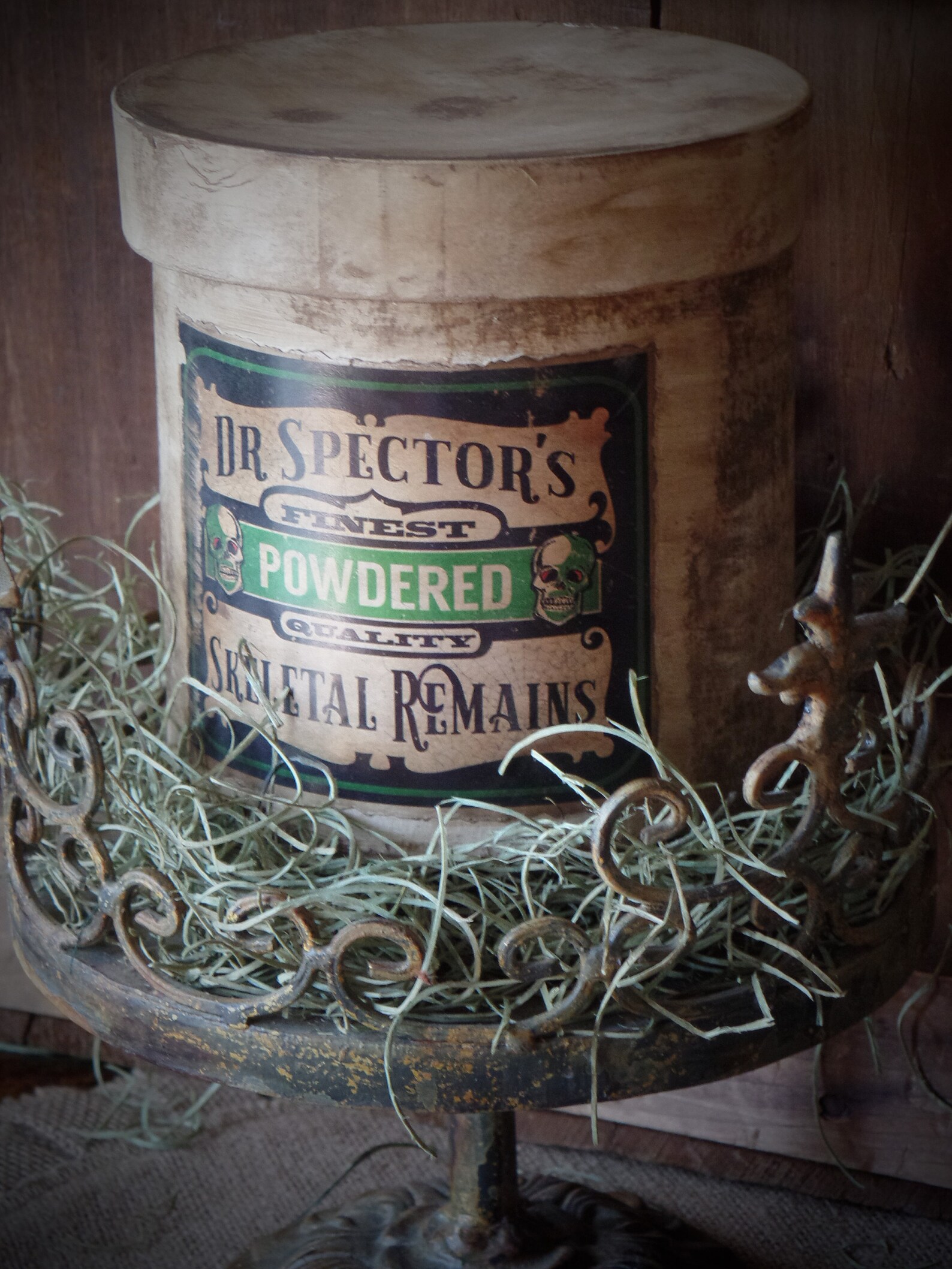 Rustic Farmhouse Aged Grungy Creepy Halloween Pantry Box~powdered ...