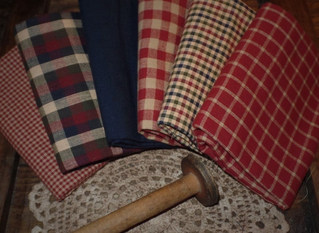 Freedom Homespun Collection~rustic Primitive Farmhouse Americana Fabric ...