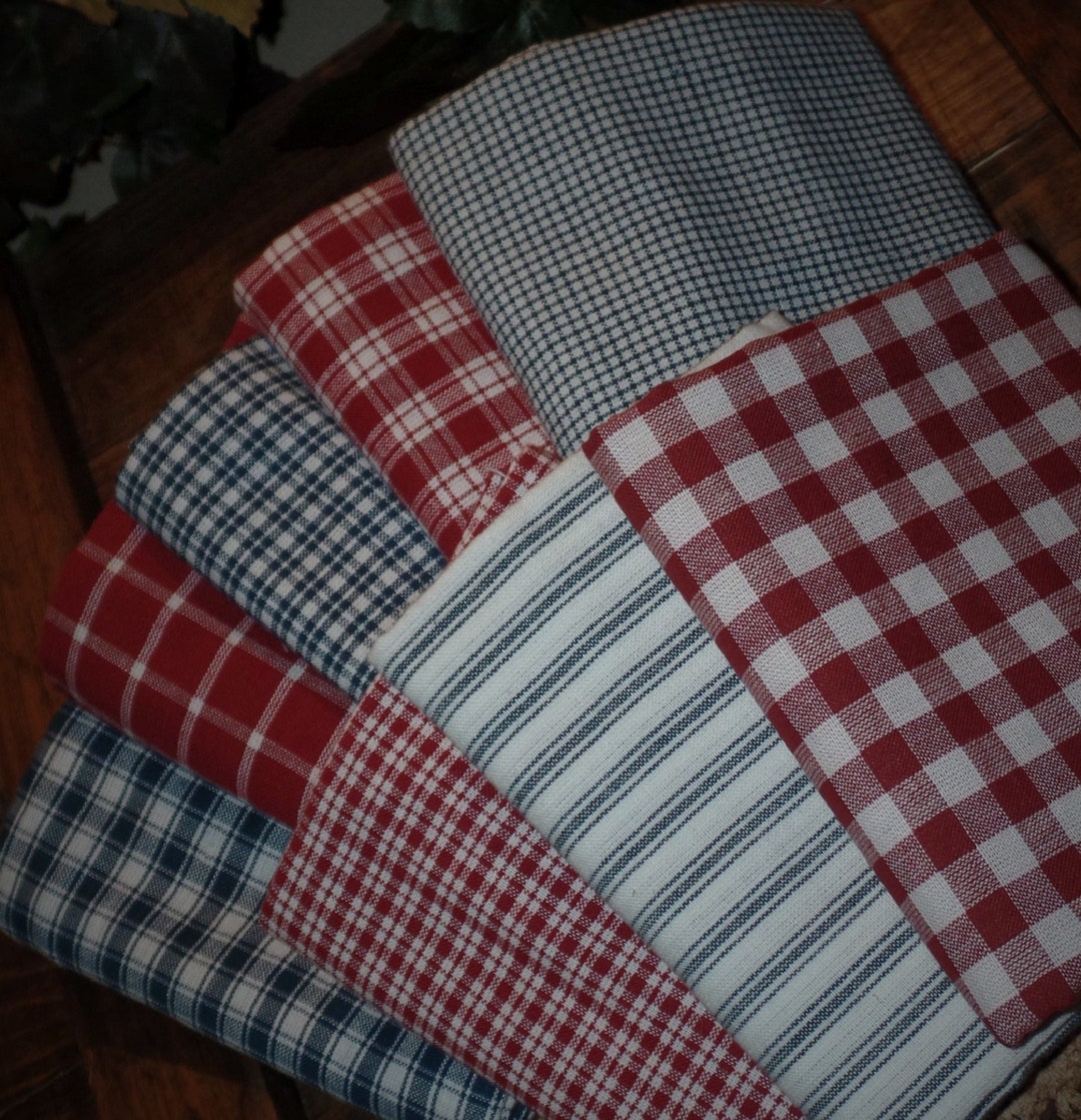 Primitive Homespun Fabricfarmhouse Summer Celebration ...