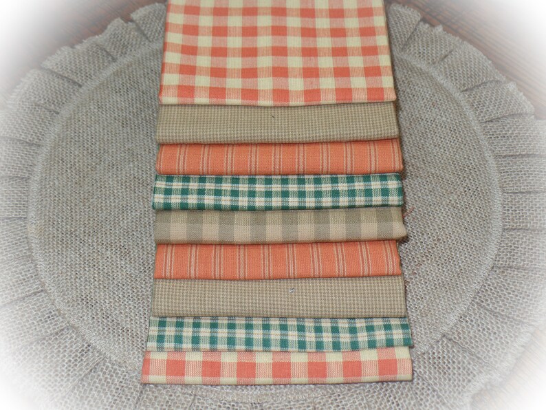 Rustic Farmhouse Easter Homespun Fabric Strips~carrot Patch Collection ...