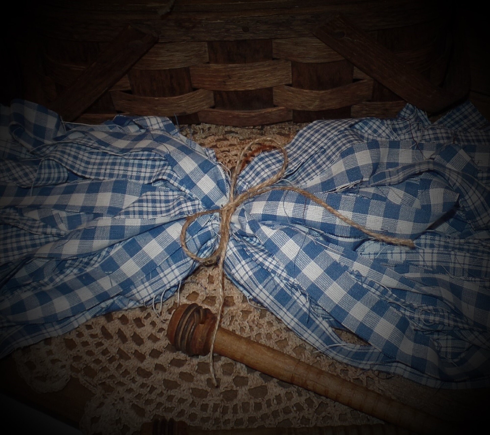 Homespun Kitchen Bow - Etsy