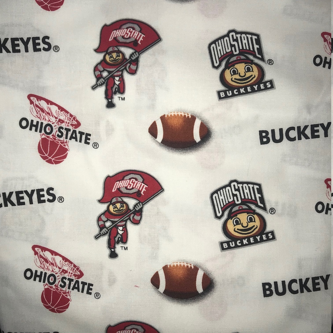 OSU Buckeye Fabric by the Yard - Etsy