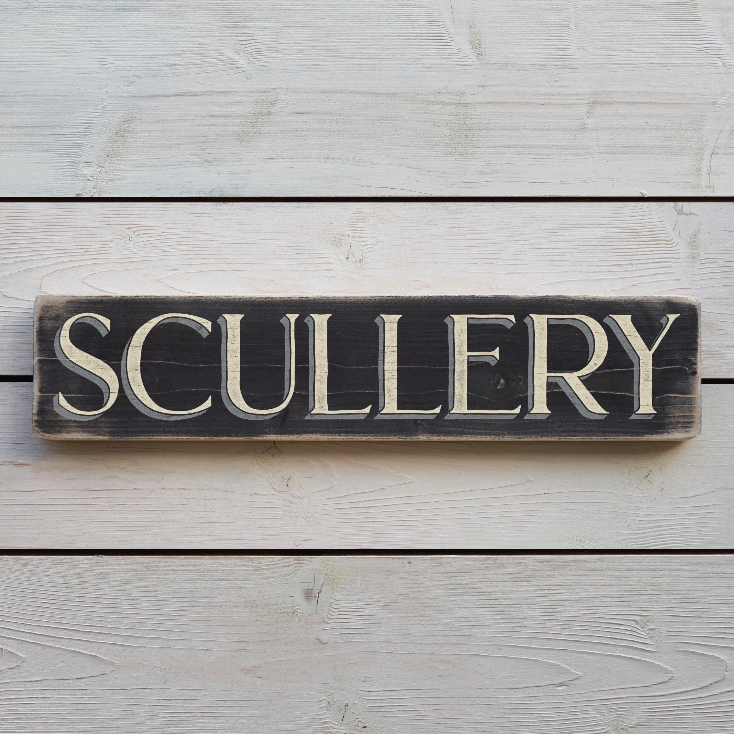SCULLERY Vintage Style Wooden Sign. Handmade Retro Home Gift - Etsy