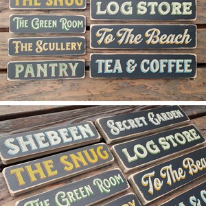 THE SNUG Vintage Style Wooden Sign. Handmade Retro Home Gift - Etsy