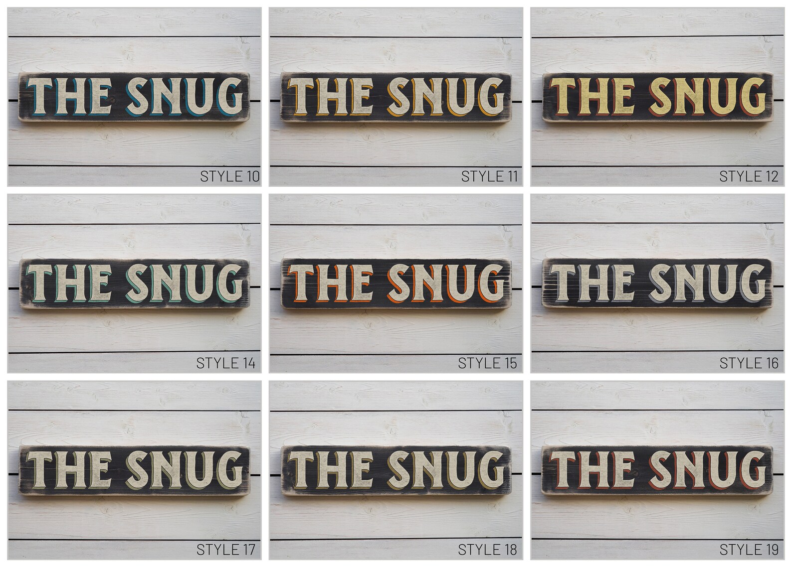 THE SNUG Vintage Style Wooden Sign. Handmade Retro Home Gift - Etsy UK