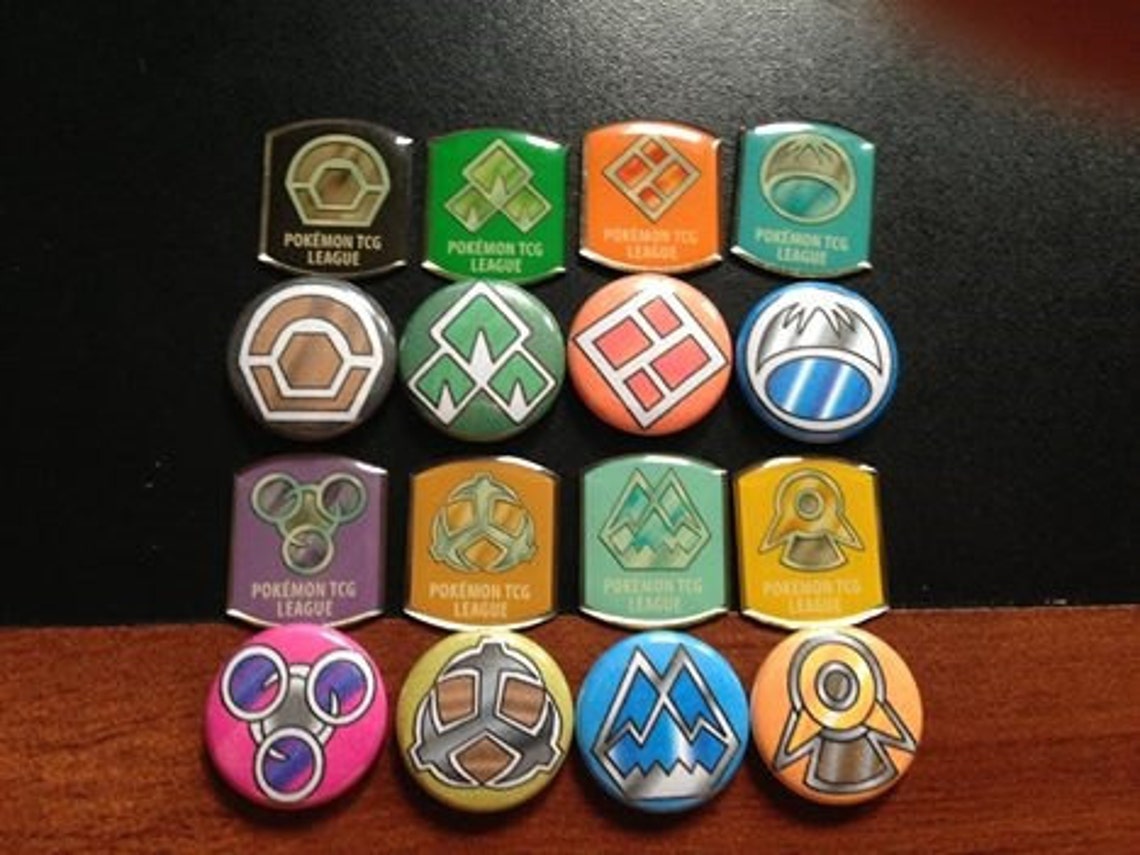 Pokemon Sinnoh Region Badge Set magnets Pictured - Etsy