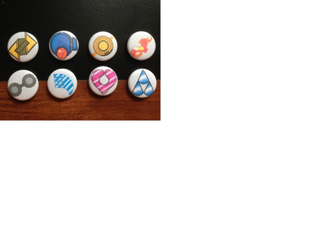 Pokemon Hoenn Region Badge Set magnets Pictured - Etsy