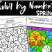 Color by Number Spring - Etsy